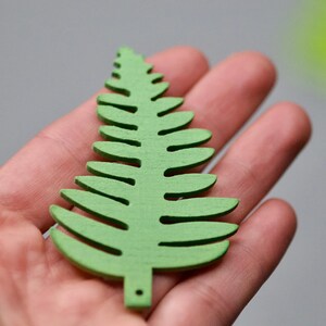 Wooden Fern Leaf Ornaments: Rustic Fall Decor, 12 Piece Set - Etsy