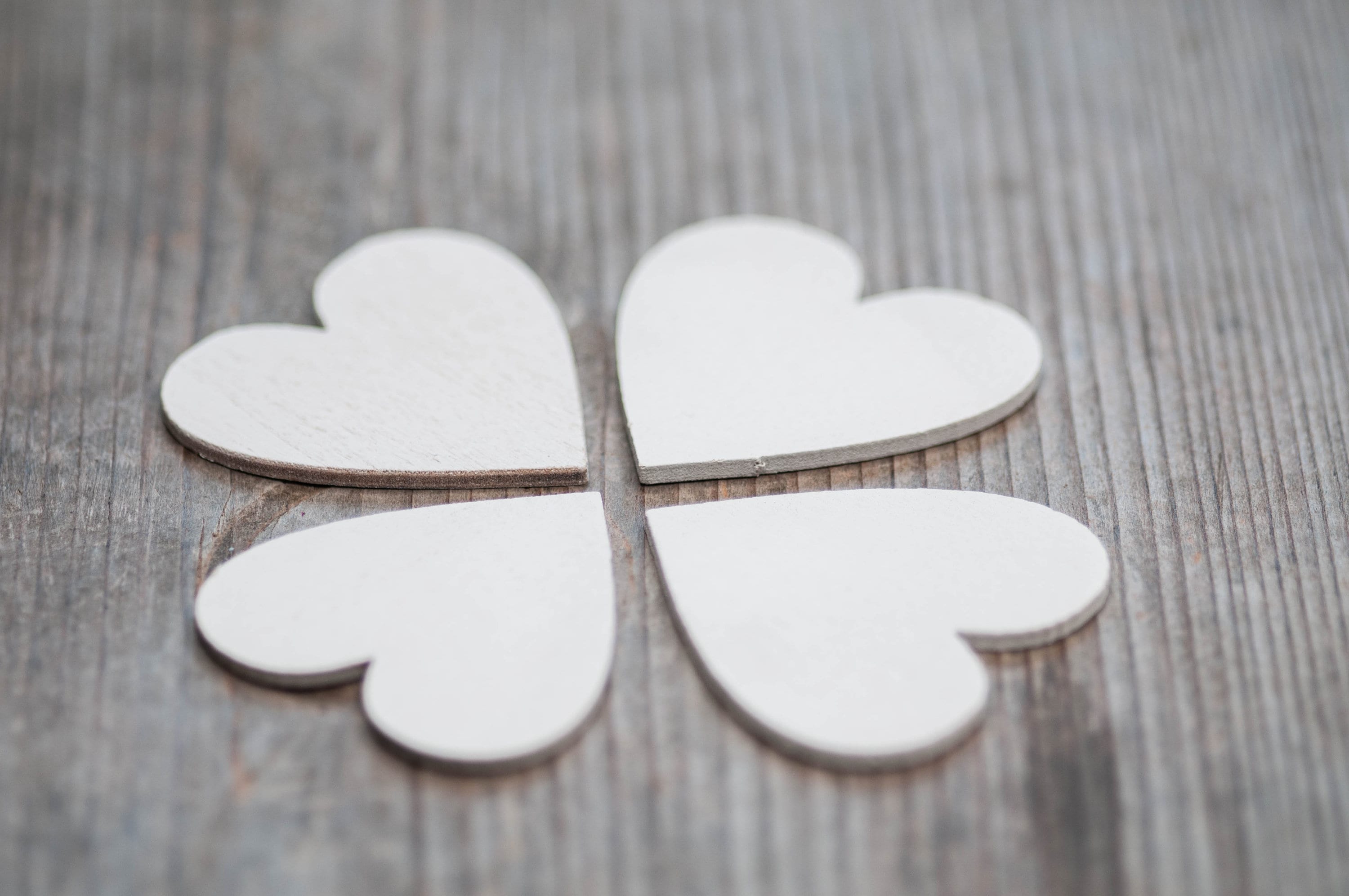 5cm White Wooden Hearts Wedding Decor Natural Rustic Craft | Etsy