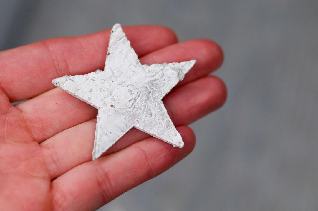 5cm Rustic Star Christmas Decorations Birch Bark Stars 10pics Xmas Home ...