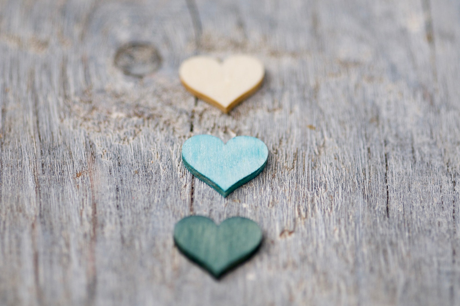36pics Small Wooden Hearts 2cm Mix of 3 Colors Blue Craft - Etsy