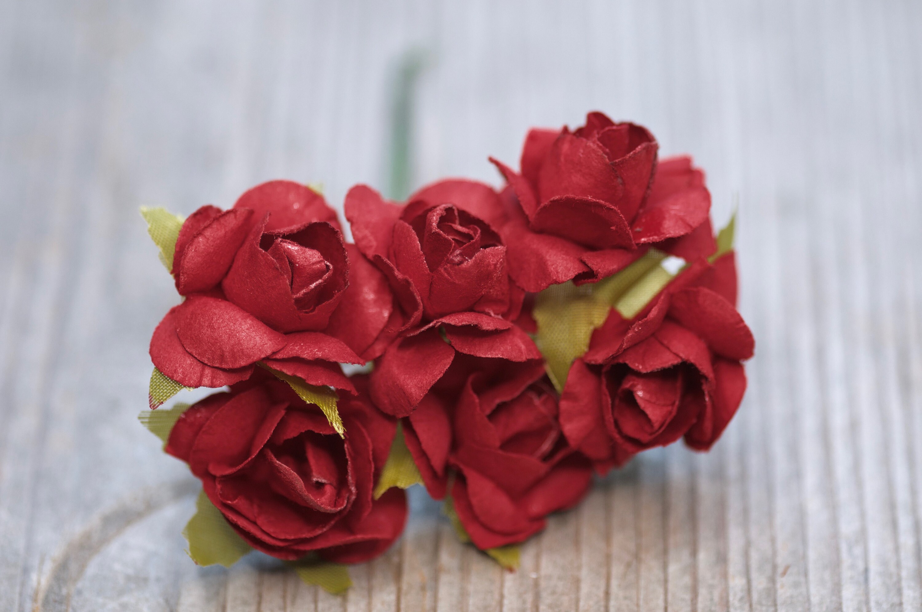 Red Roses 3cm Fake White Flowers, Red Craft Roses, Wreath Flowers ...