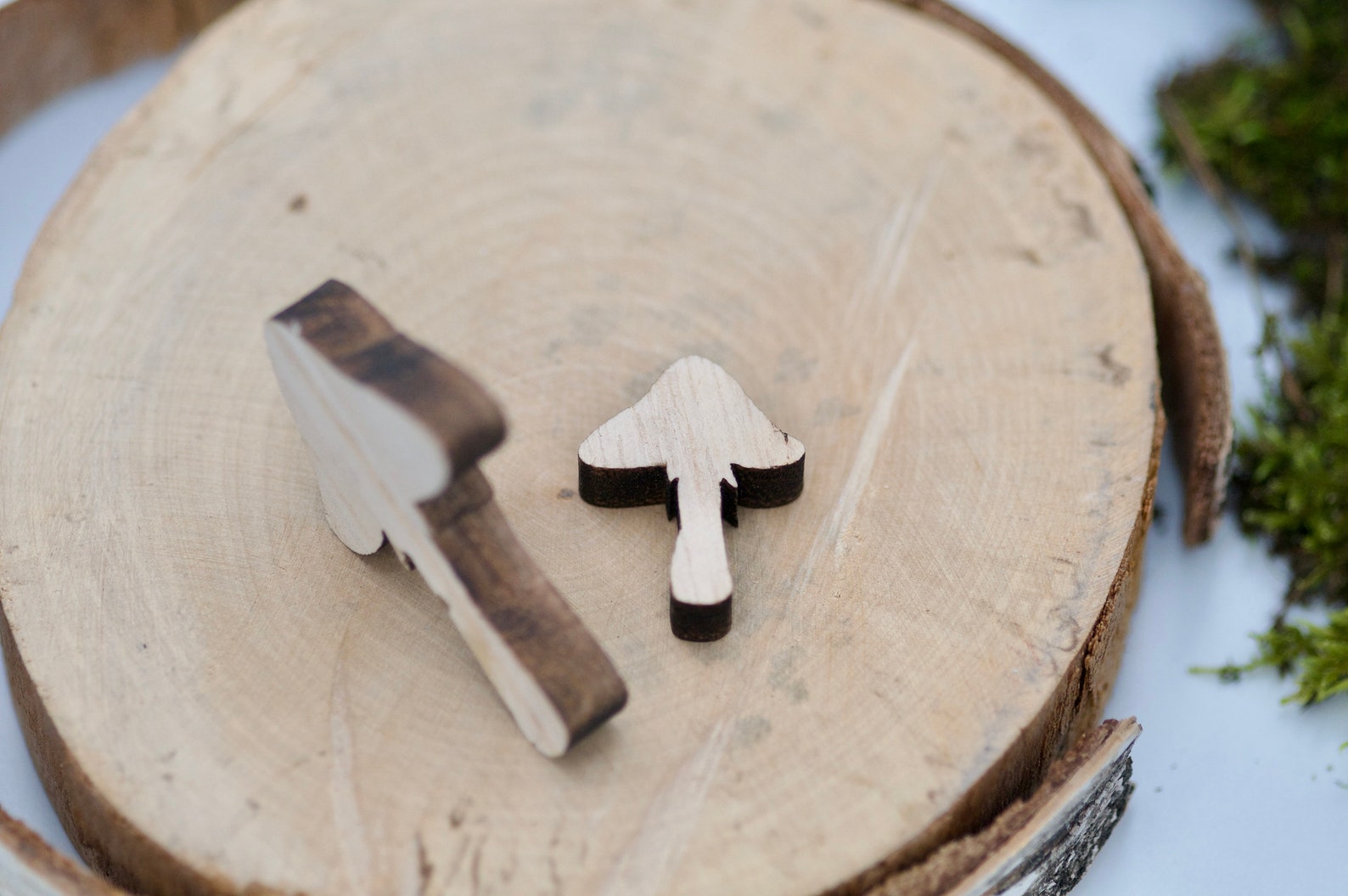 Wooden Mushroom Shapes Mix of 3 Sizes, Craft Mushroom Blanks, Wood ...