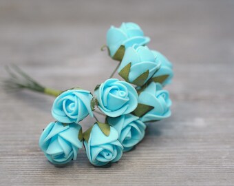Light Blue Fake Flowers - Etsy