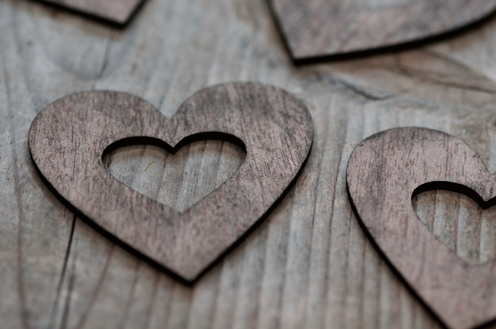 6cm Rustic Wooden Hearts Wedding Decor Natural Rustic Craft | Etsy