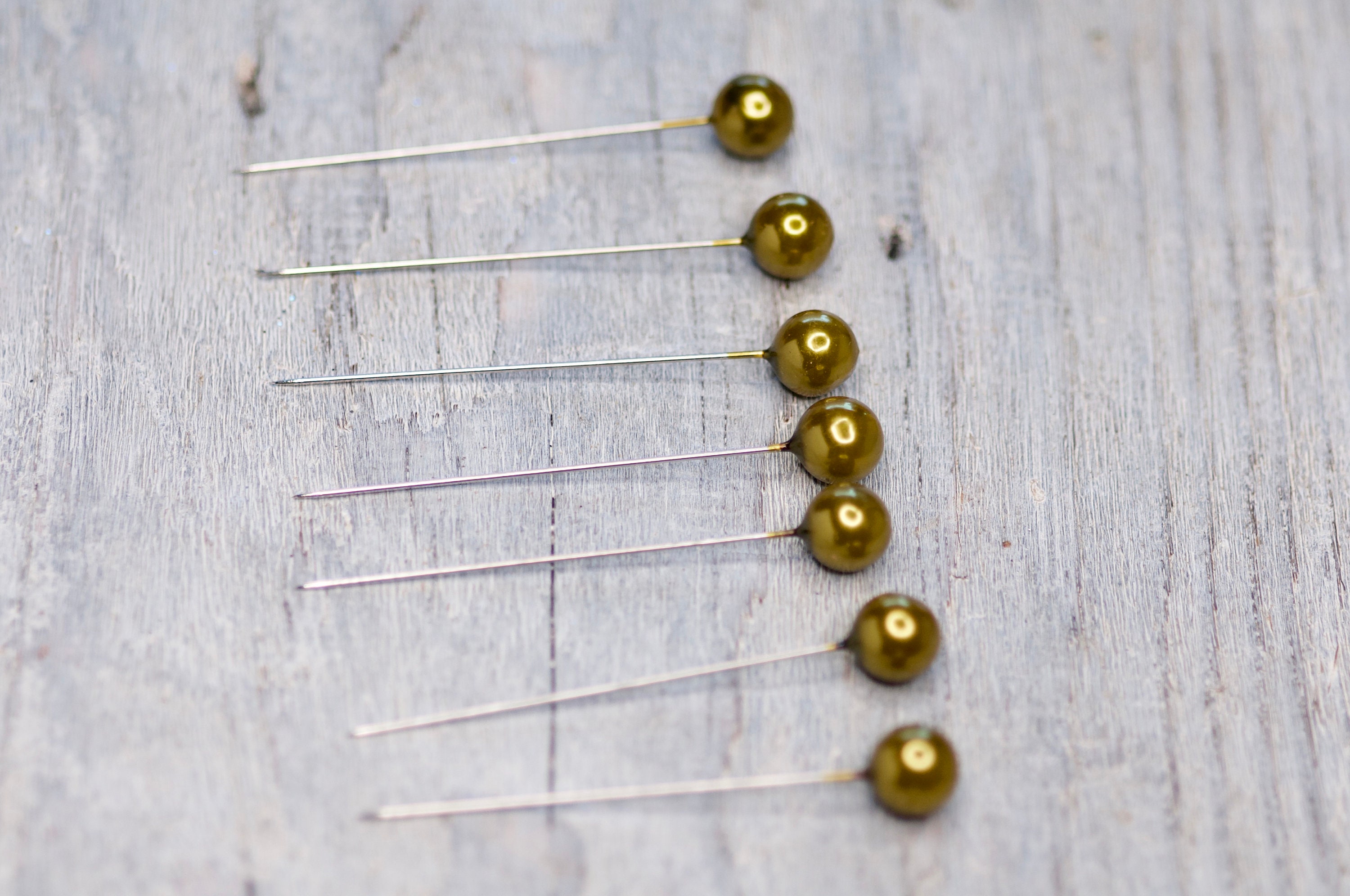 Large Dark Gold Corsage Pins 10mm Head, Decoration Pins, Wedding Decor ...