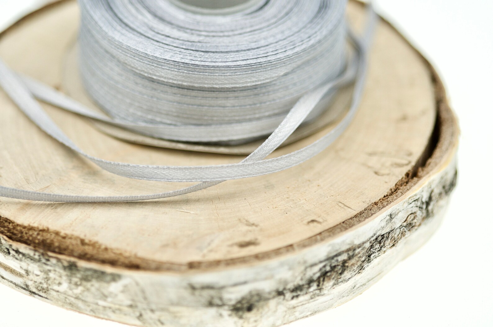 Grey Ribbon 3mm Light Grey Satin Ribbon 99.5 Yard Skinny - Etsy