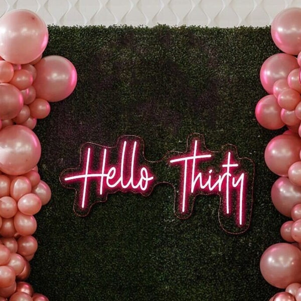 30th Birthday Neon - Etsy