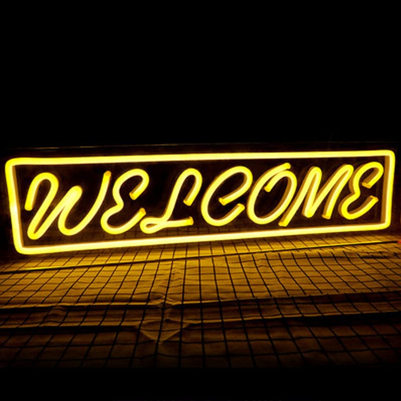 Custom Welcome Neon Sign Welcome LED Light Sign for Wedding - Etsy