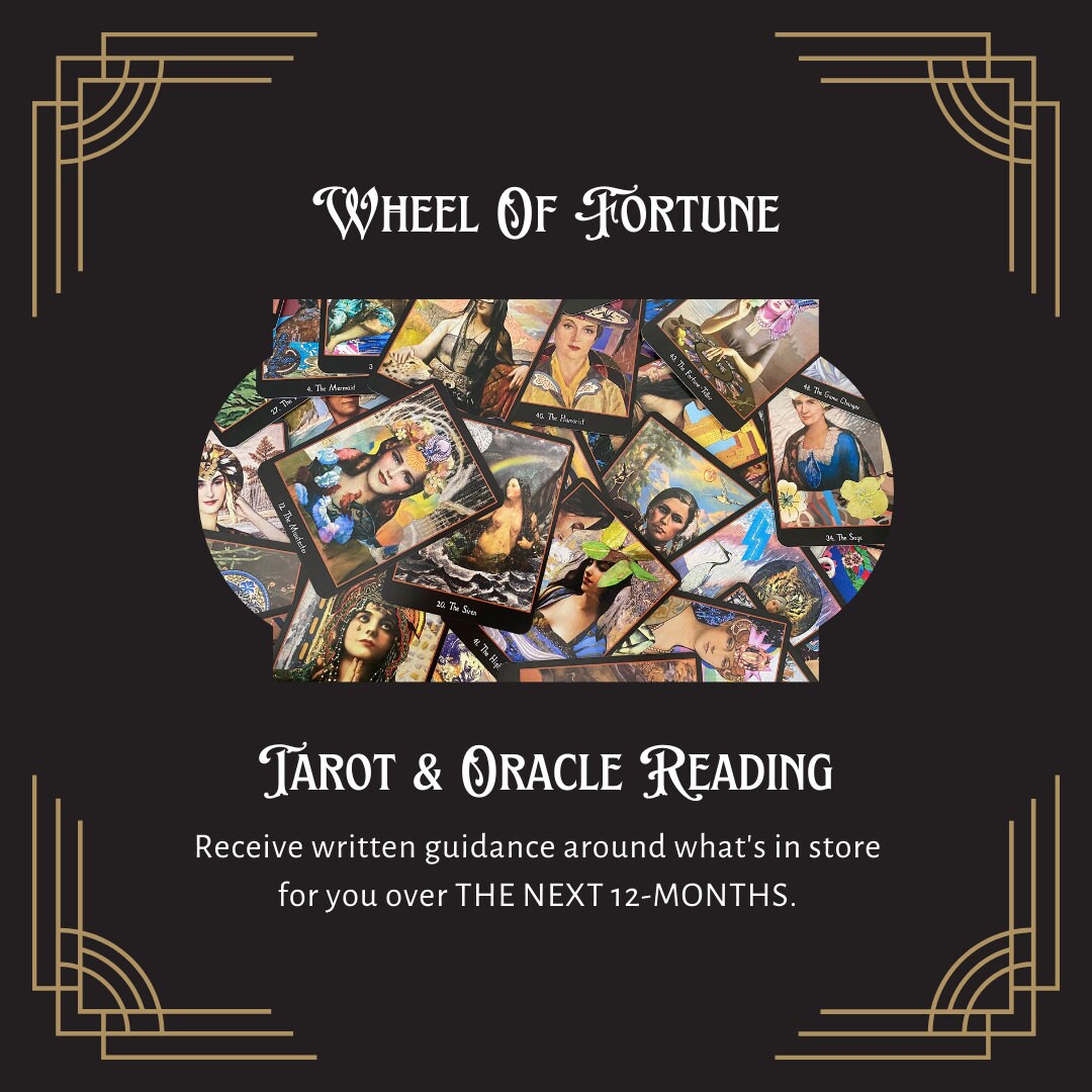 Wheel of Fortune Tarot Card Reading | 12-month Reading | Oracle Reading ...