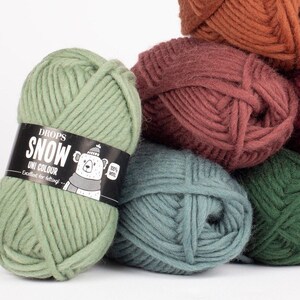 DROPS Snow-eskimo-knitting Yarn-bulky Yarn-big Yarn-chunky Wool Yarn ...