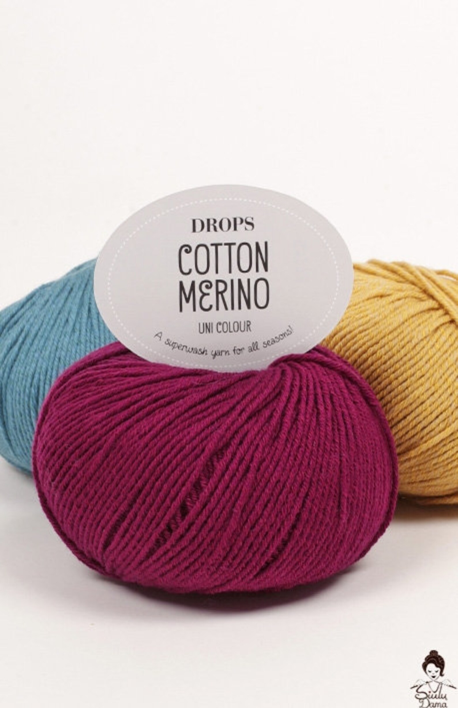 DROPS Cotton Merino Yarn Soft Wool DK Light Worsted Yarn | Etsy