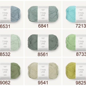 SANDNES GARN Tynn Line Knitting Yarn Beautiful Norwegian Yarn Thin Line ...