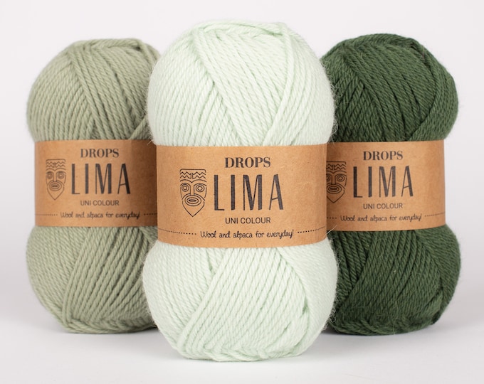 Drops Lima Wool Yarn-knitting Yarn-yarn Worsted-dk Yarn-alpaca Yarn ...