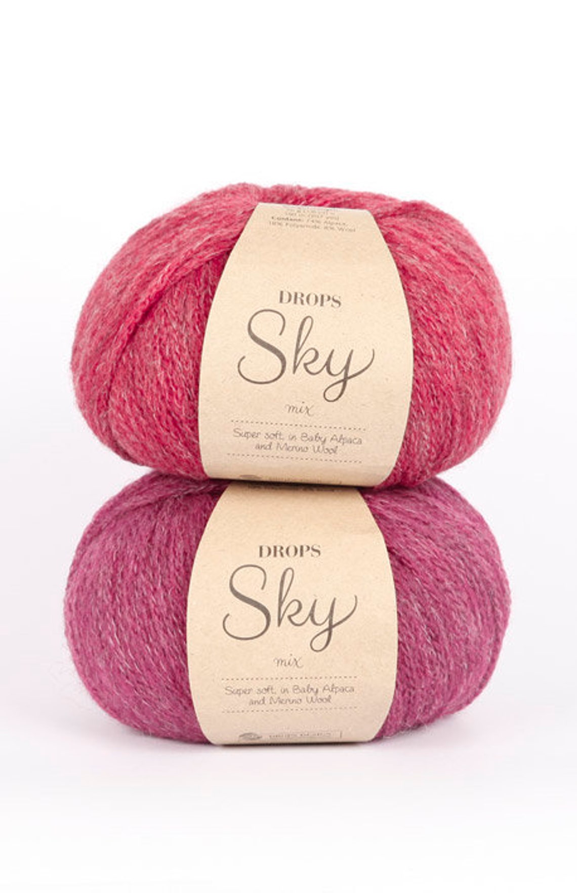 DROPS Sky Knitting Yarn Super Soft and Lightweight in Baby - Etsy