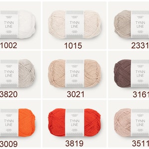 SANDNES GARN Tynn Line Knitting Yarn Beautiful Norwegian Yarn Thin Line ...