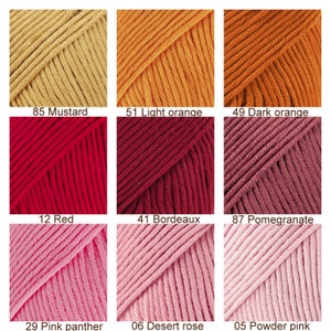 DROPS Muskat Mercerized Cotton Yarn Amigurumi Yarn Summer Yarn 100% ...