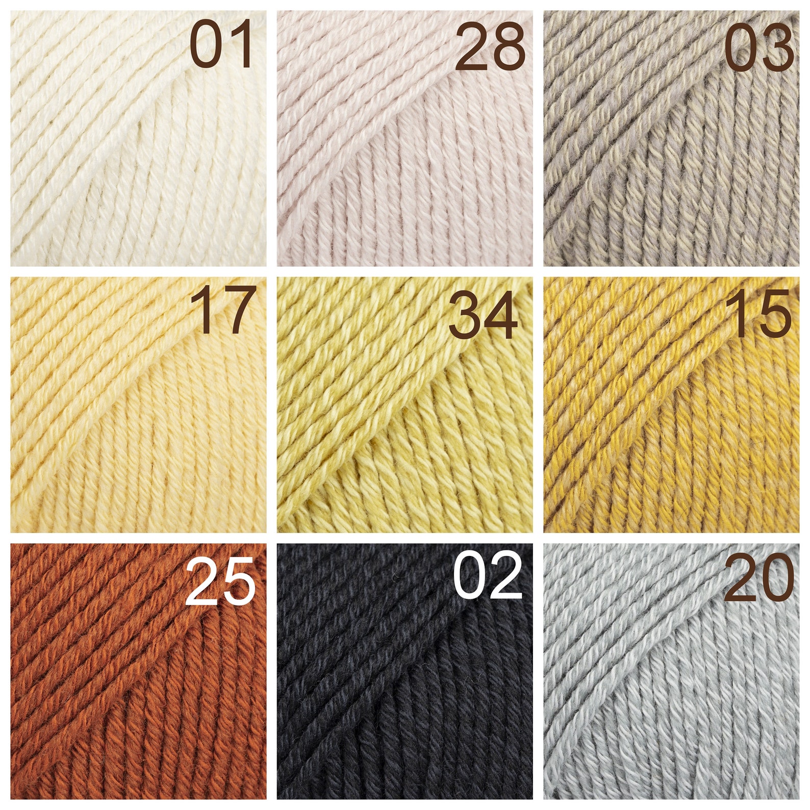 DROPS Cotton Merino Yarn Soft Wool DK Light Worsted Yarn Superwash ...