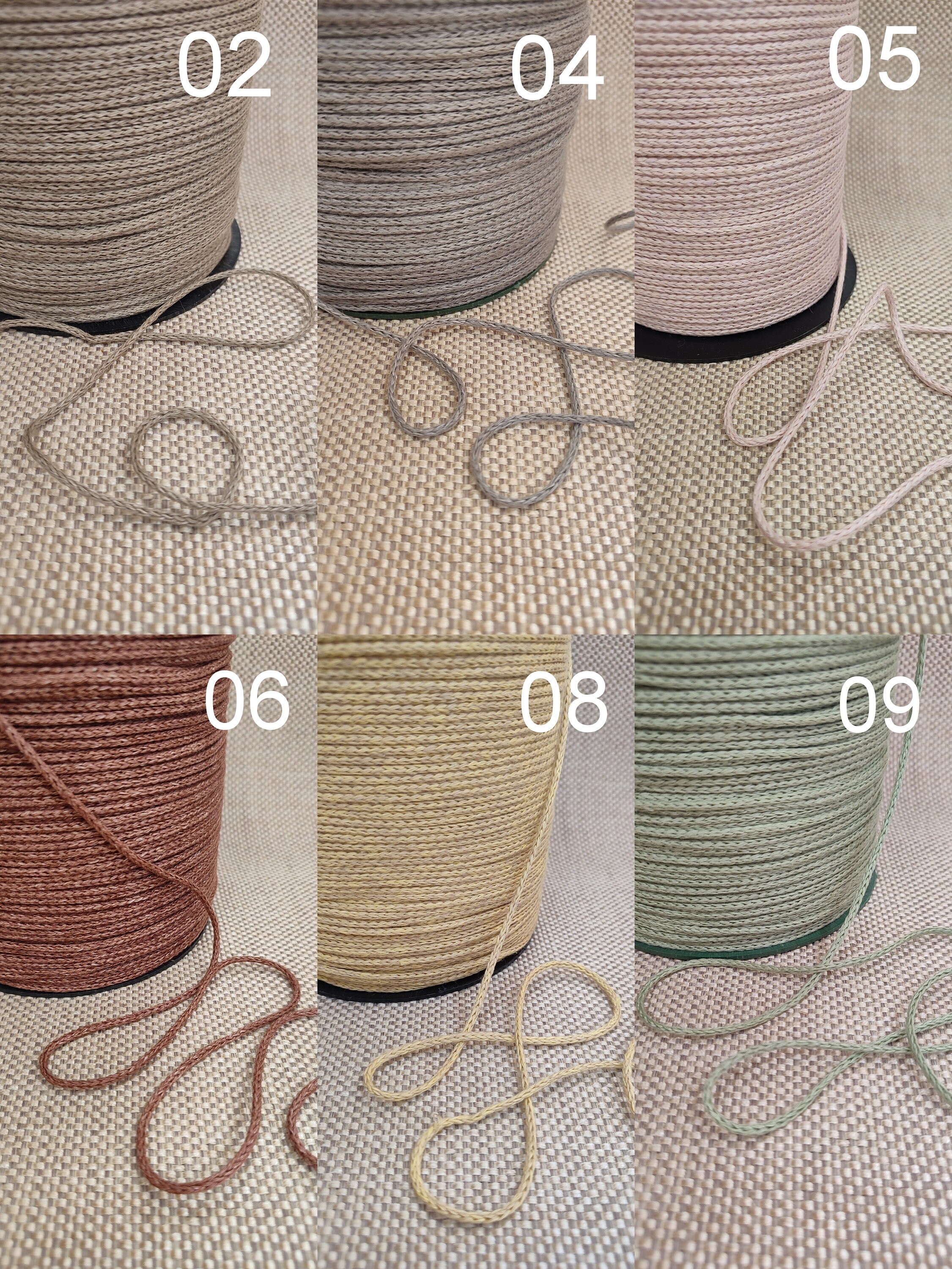 Soft Natural Linen Rope 2 Mmcrochet Rope Linen Cordmacrame - Etsy