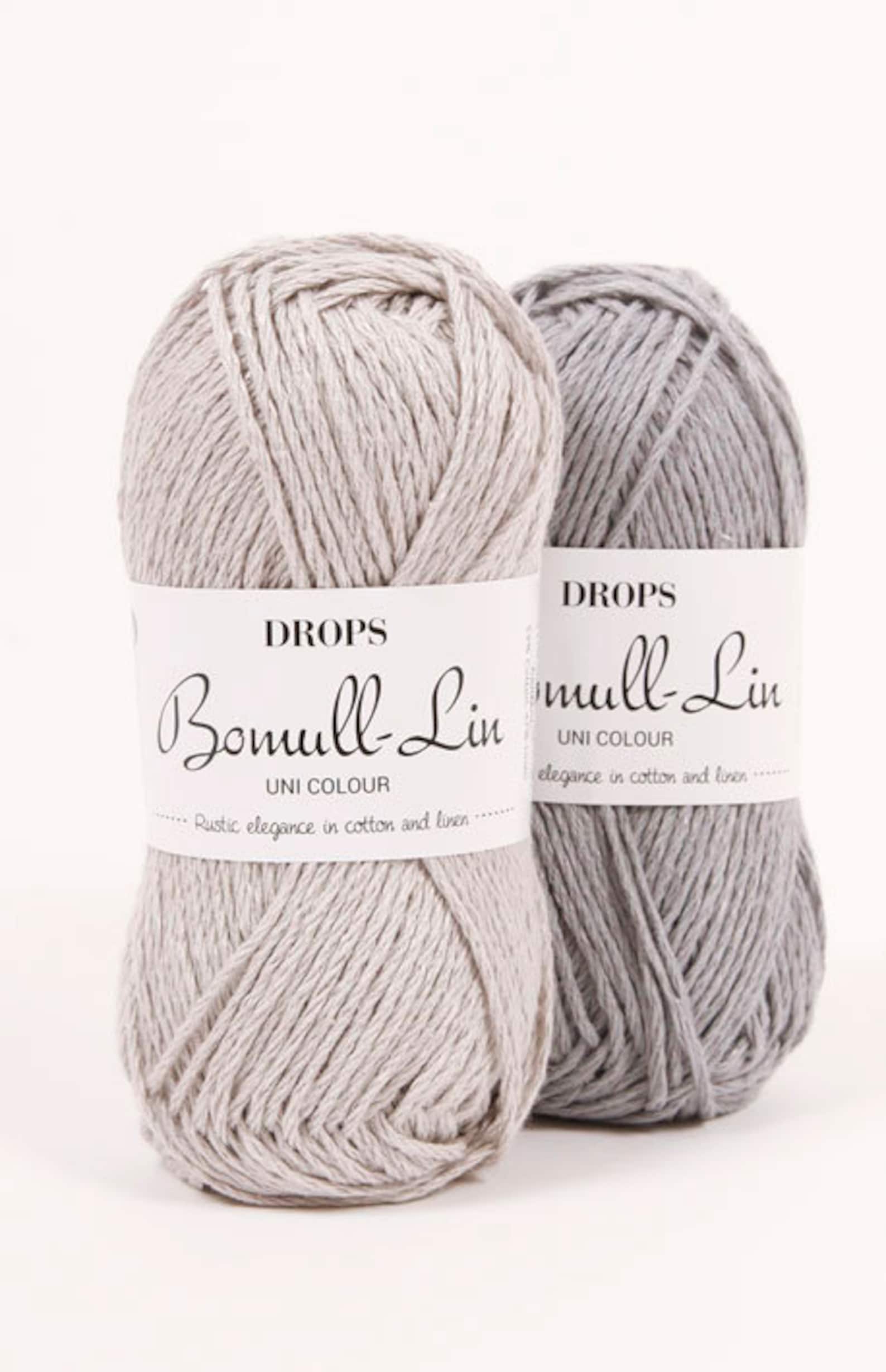 DROPS Bomull-lin Knitting Yarn Linen Cotton Yarn Garnstudio Design ...