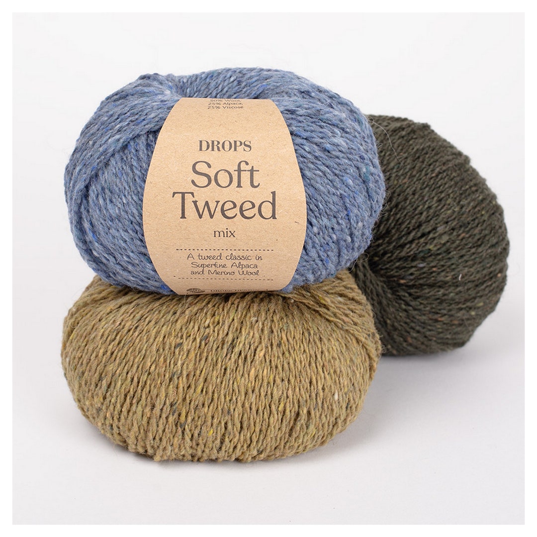 Tweed DK Classic Yarn in Superfine Alpaca and Merino Wool, Drops SOFT ...