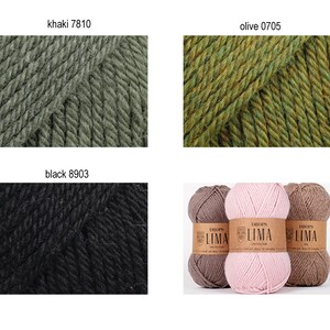 Drops Lima Wool Yarn-knitting Yarn-yarn Worsted-dk Yarn-alpaca - Etsy ...