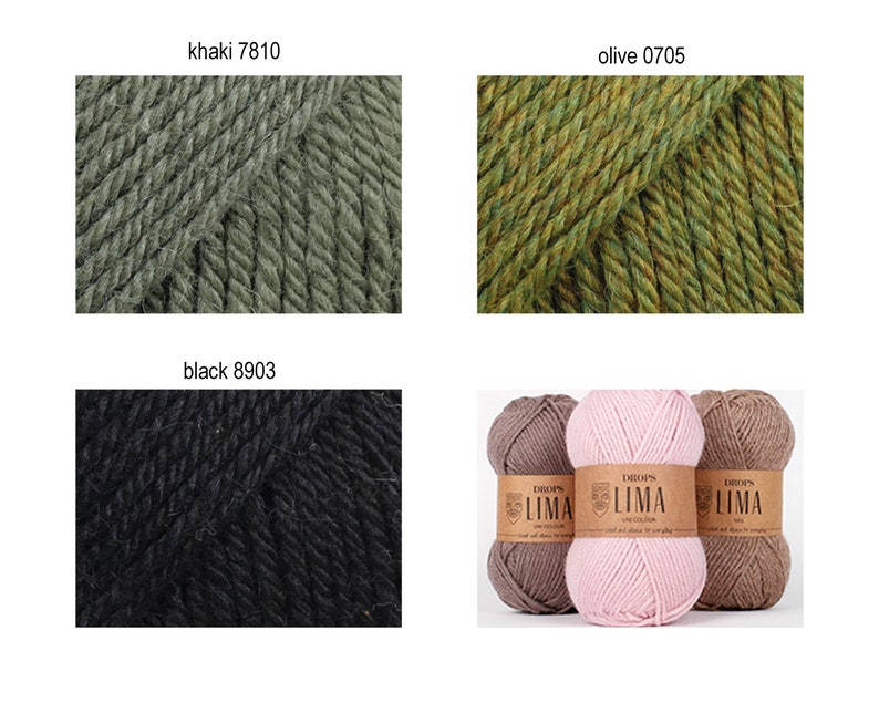 Drops Lima Wool Yarn-knitting Yarn-yarn Worsted-dk Yarn-alpaca | Etsy