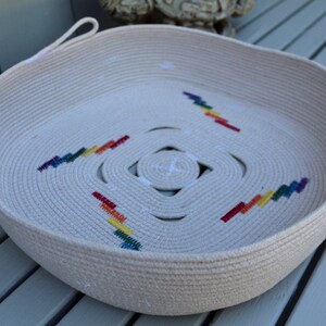 Handmade Pride Rope Basket Rainbow/square / Storage/ Home - Etsy