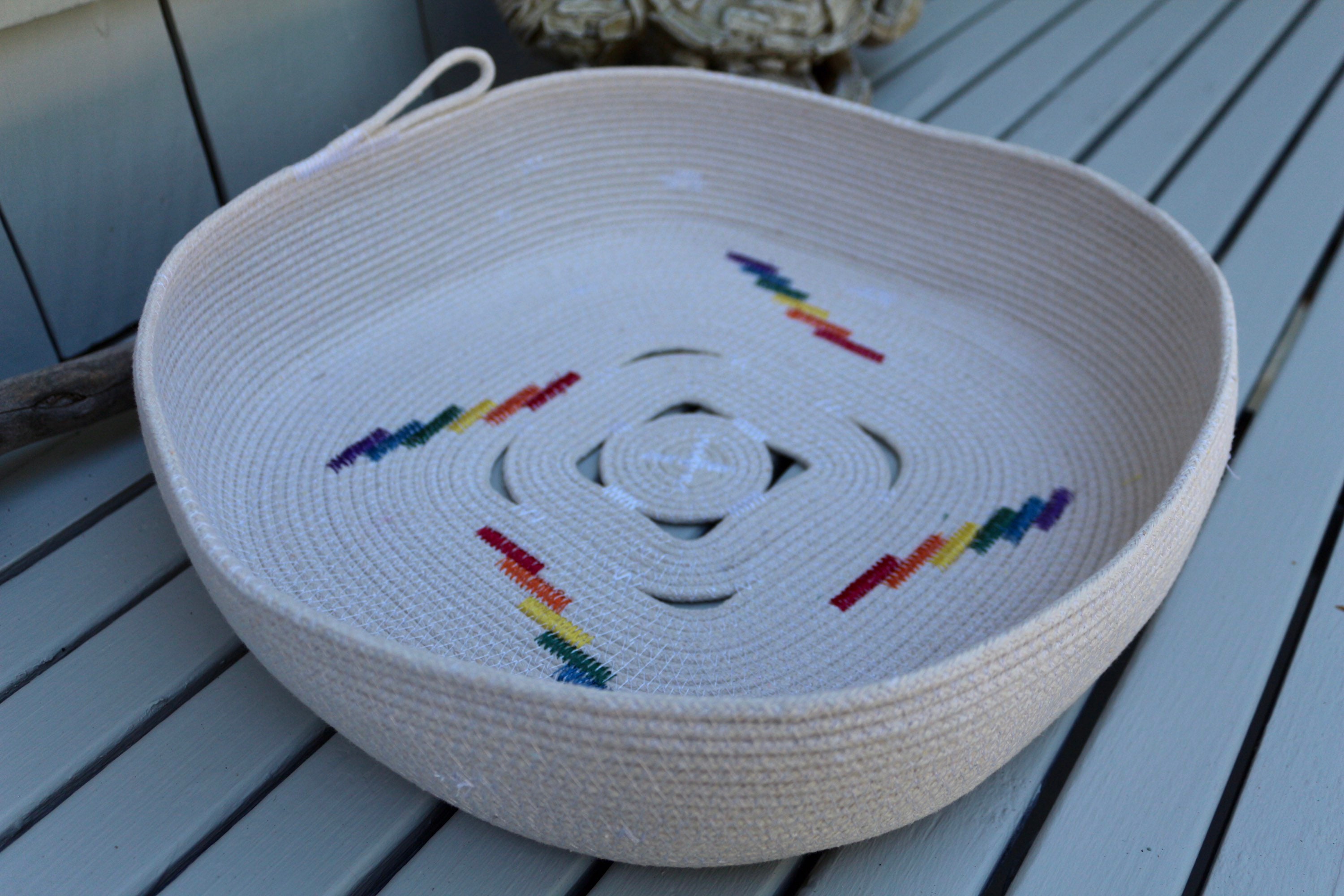 Handmade Pride Rope Basket Rainbow/square / Storage/ Home - Etsy