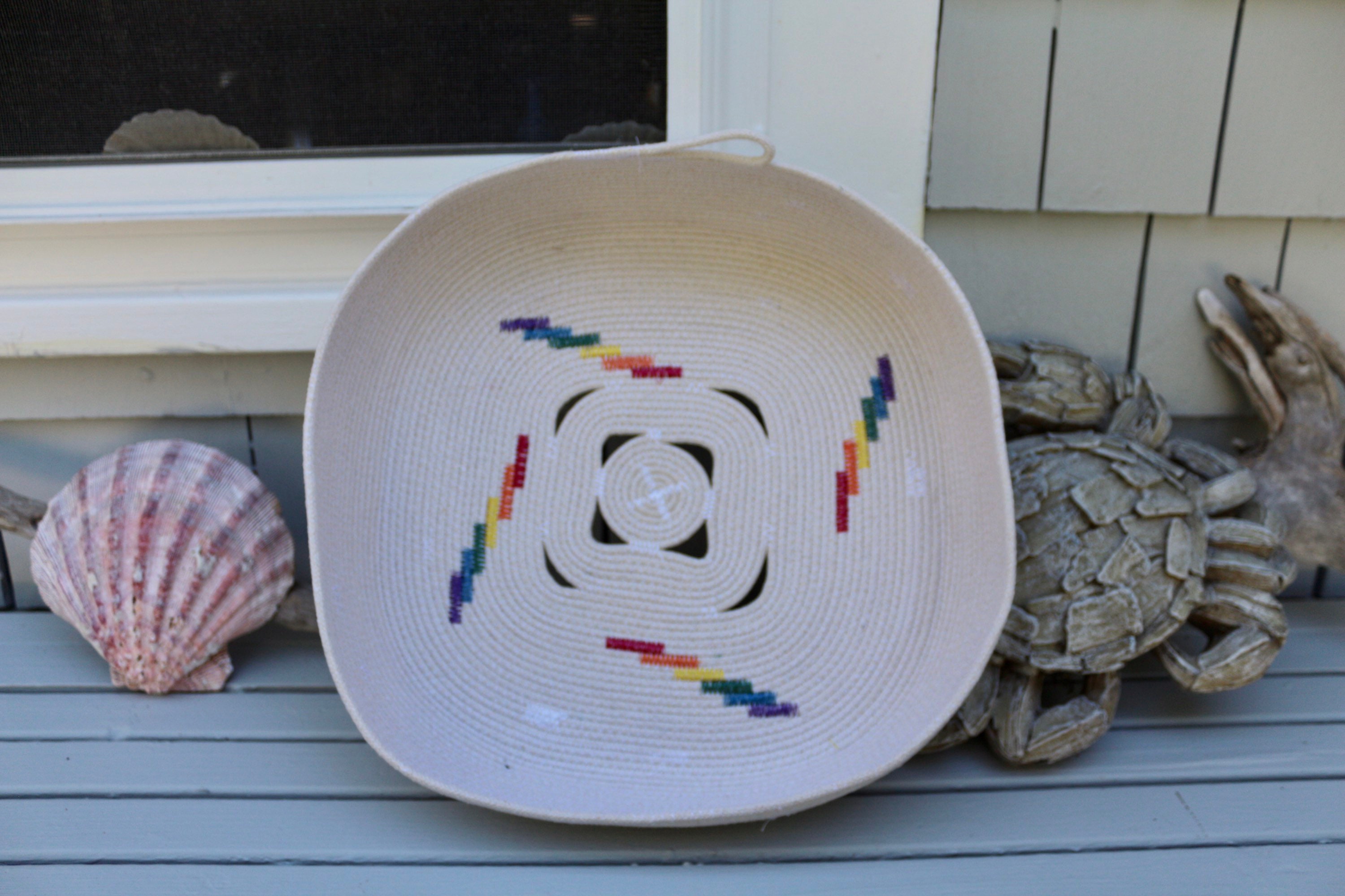 Handmade Pride Rope Basket Rainbow/square / Storage/ Home - Etsy