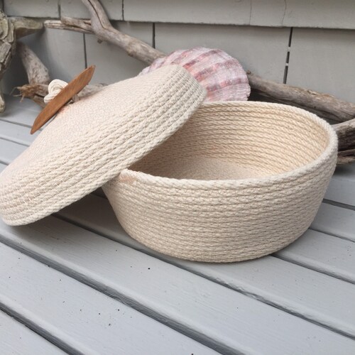 Rope Pot With Lid - Etsy
