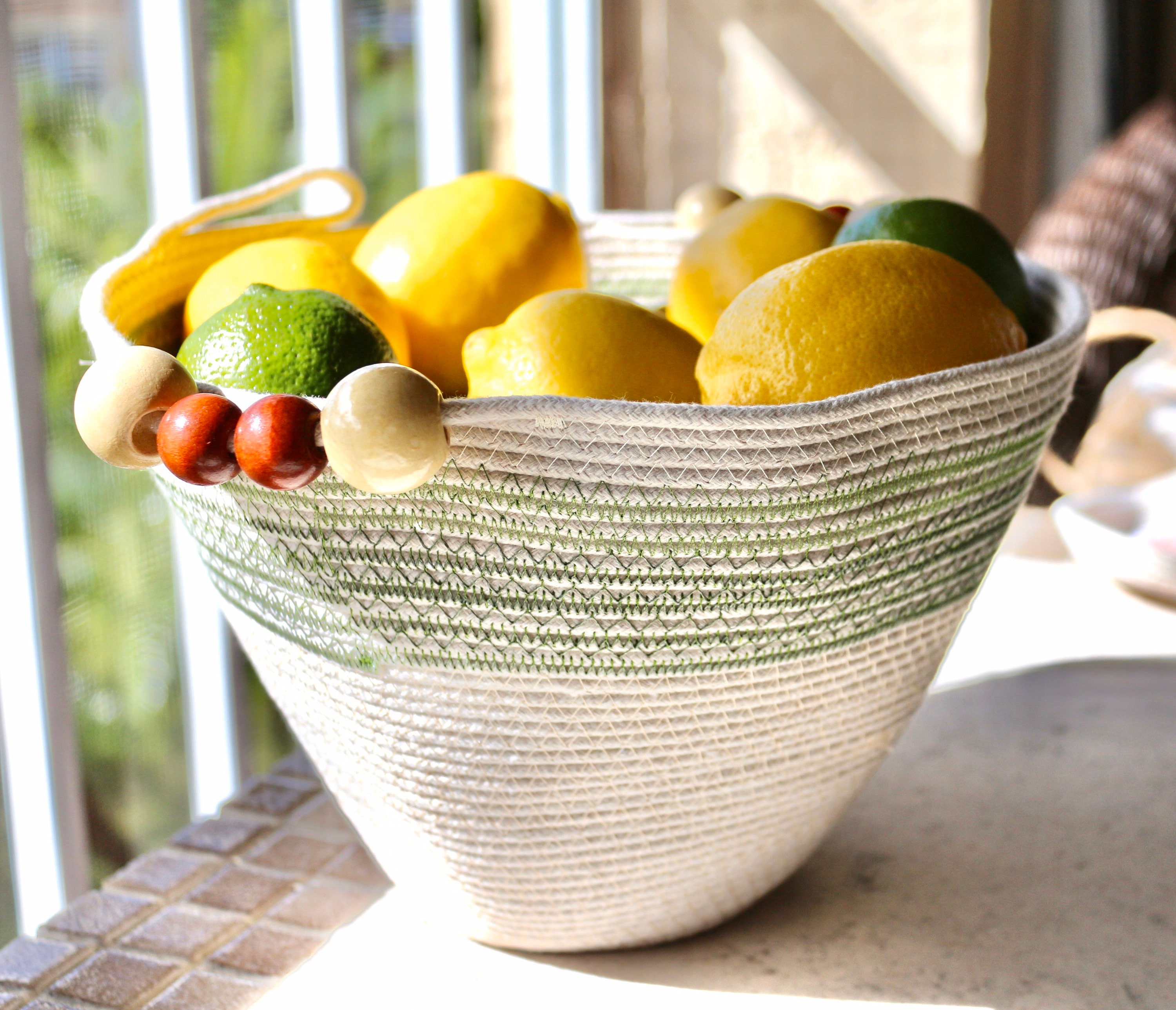 Handmade Rope Basket Basket Clothesline Storage Home Décor | Etsy