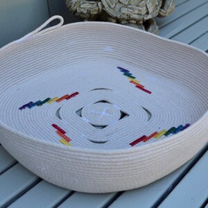 Handmade Pride Rope Basket Rainbow/square / Storage/ Home - Etsy