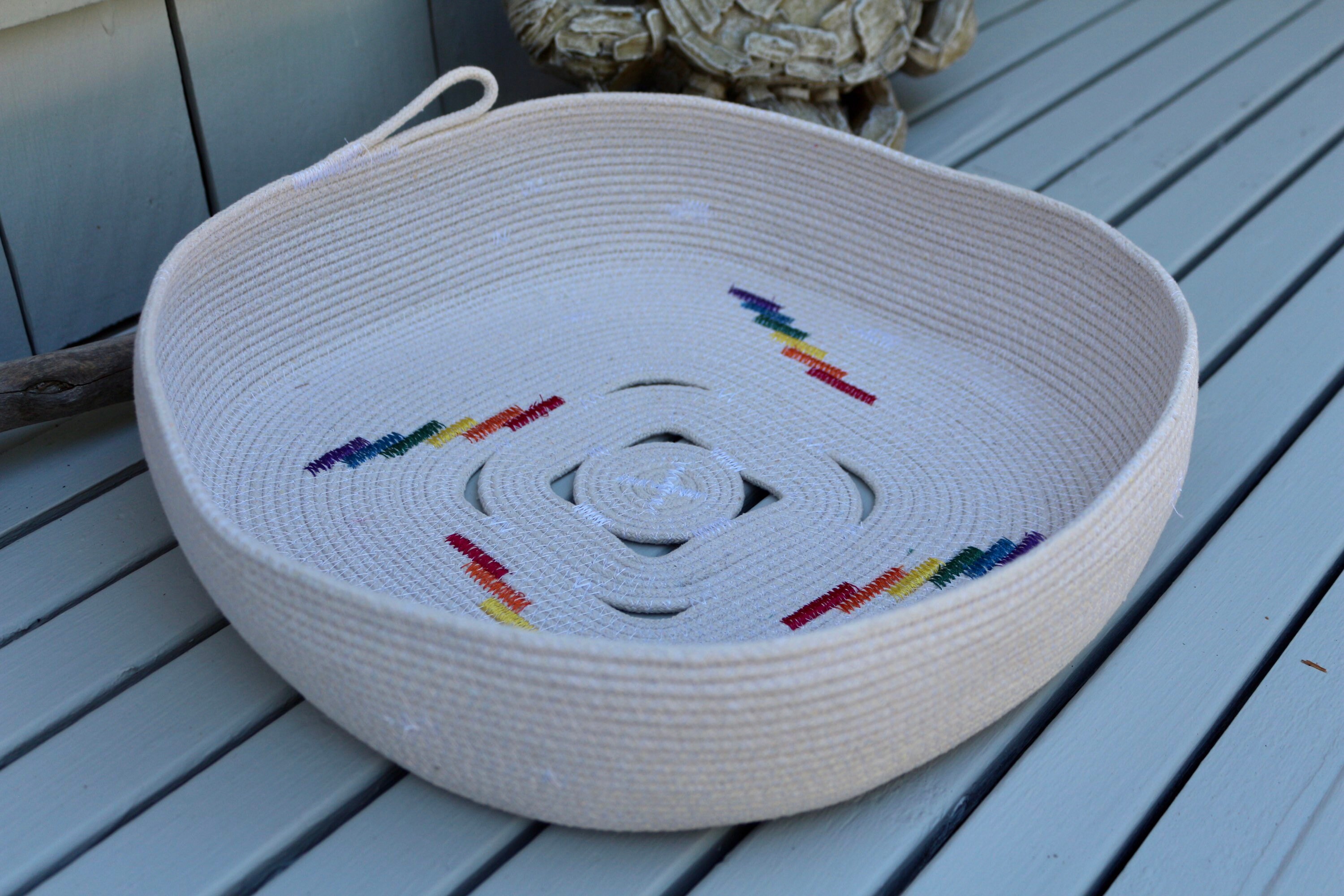 Handmade Pride Rope Basket Rainbow/square / Storage/ Home - Etsy