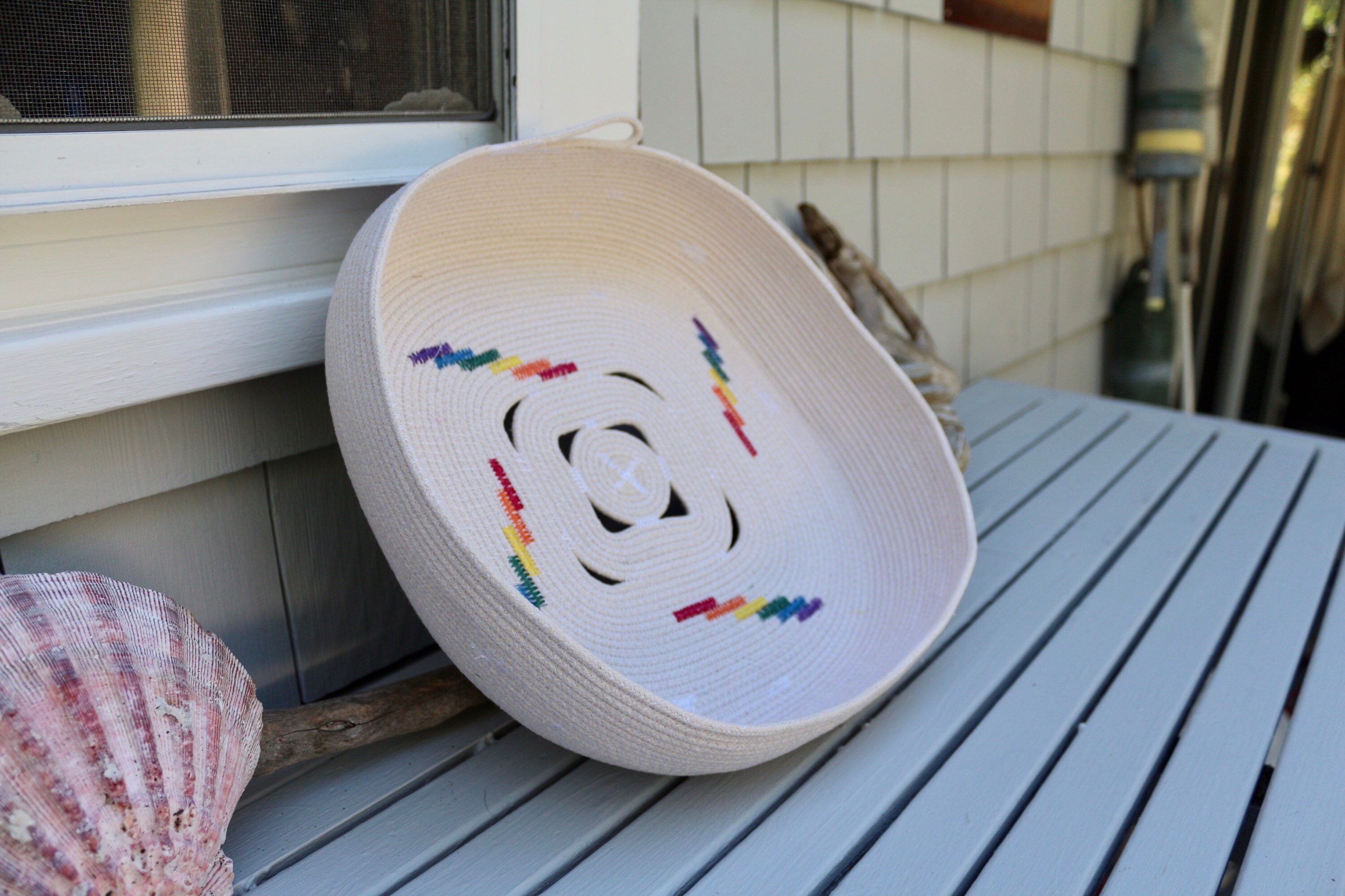 Handmade Pride Rope Basket Rainbow/square / Storage/ Home - Etsy