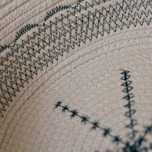 Handmade Rope Basket - Natural & Charcoal Gray, Small - Holiday Décor ...