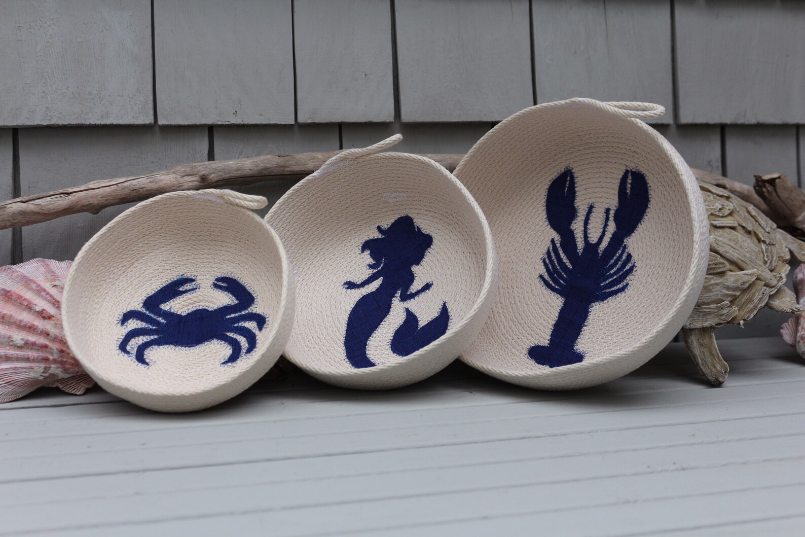 Handmade Rope Basket - Nautical Turtle - Small, Turtle Basket, Home ...