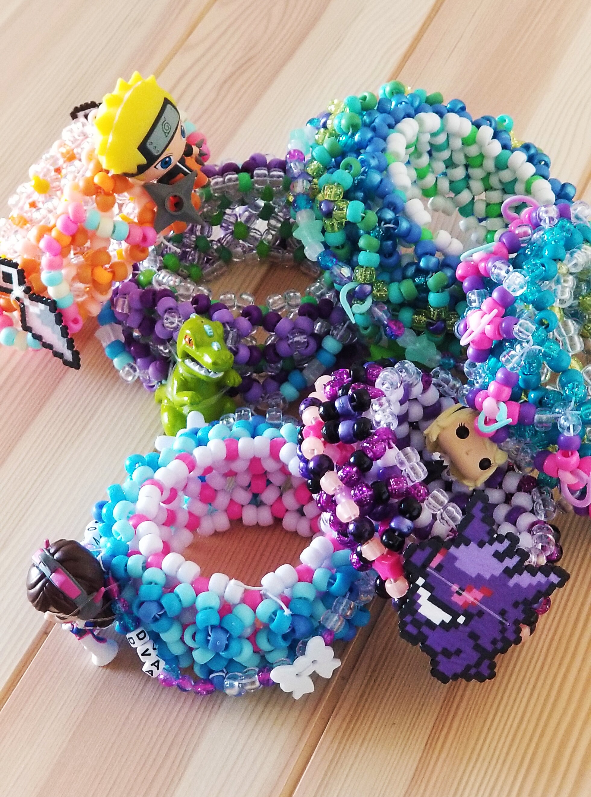 Custom 3D Epic Kandi Cuff With Charm Figure and LED Lights - Etsy
