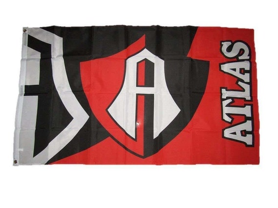 Atlas Flag Bandera 3' X 5' Feet/Pies Liga MX Futbol | Etsy