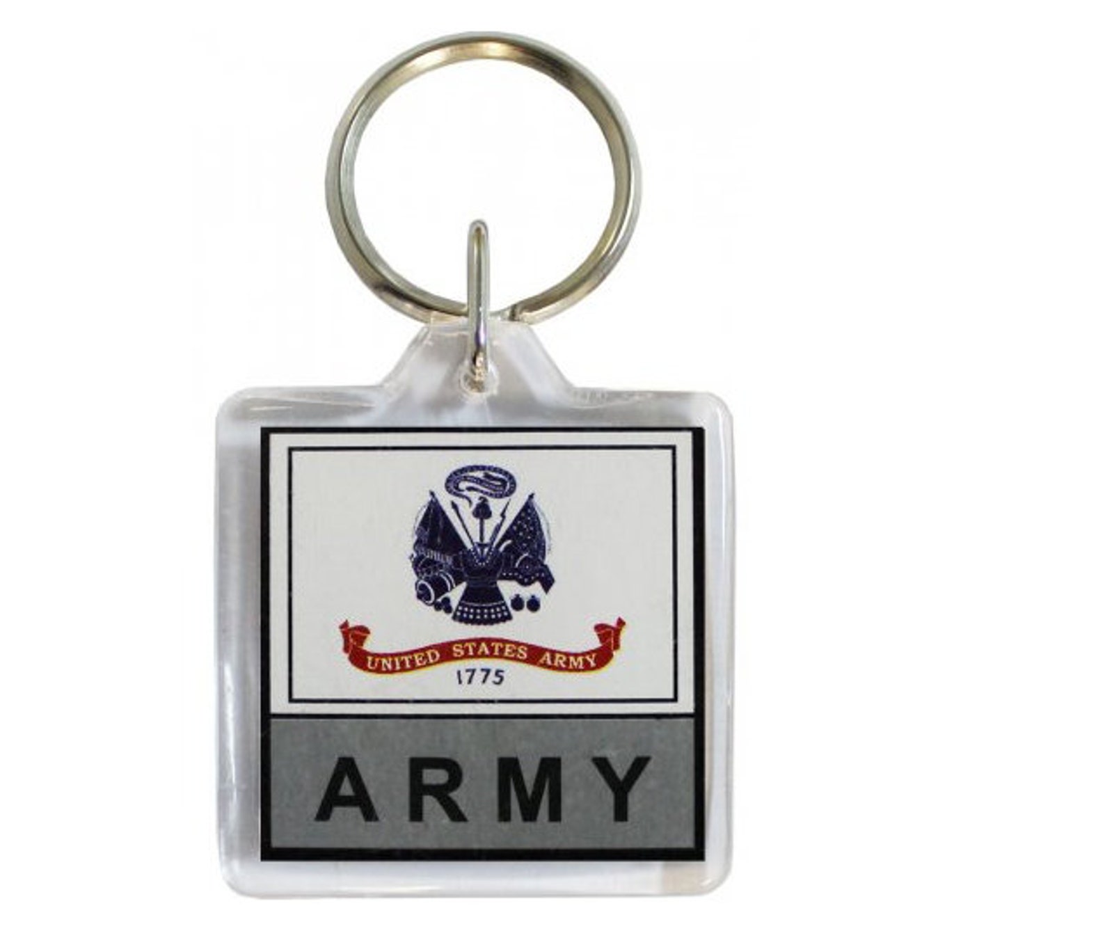 U.S. Army Flag Military Key Chain 2 Sided 1 1/2 Plastic - Etsy