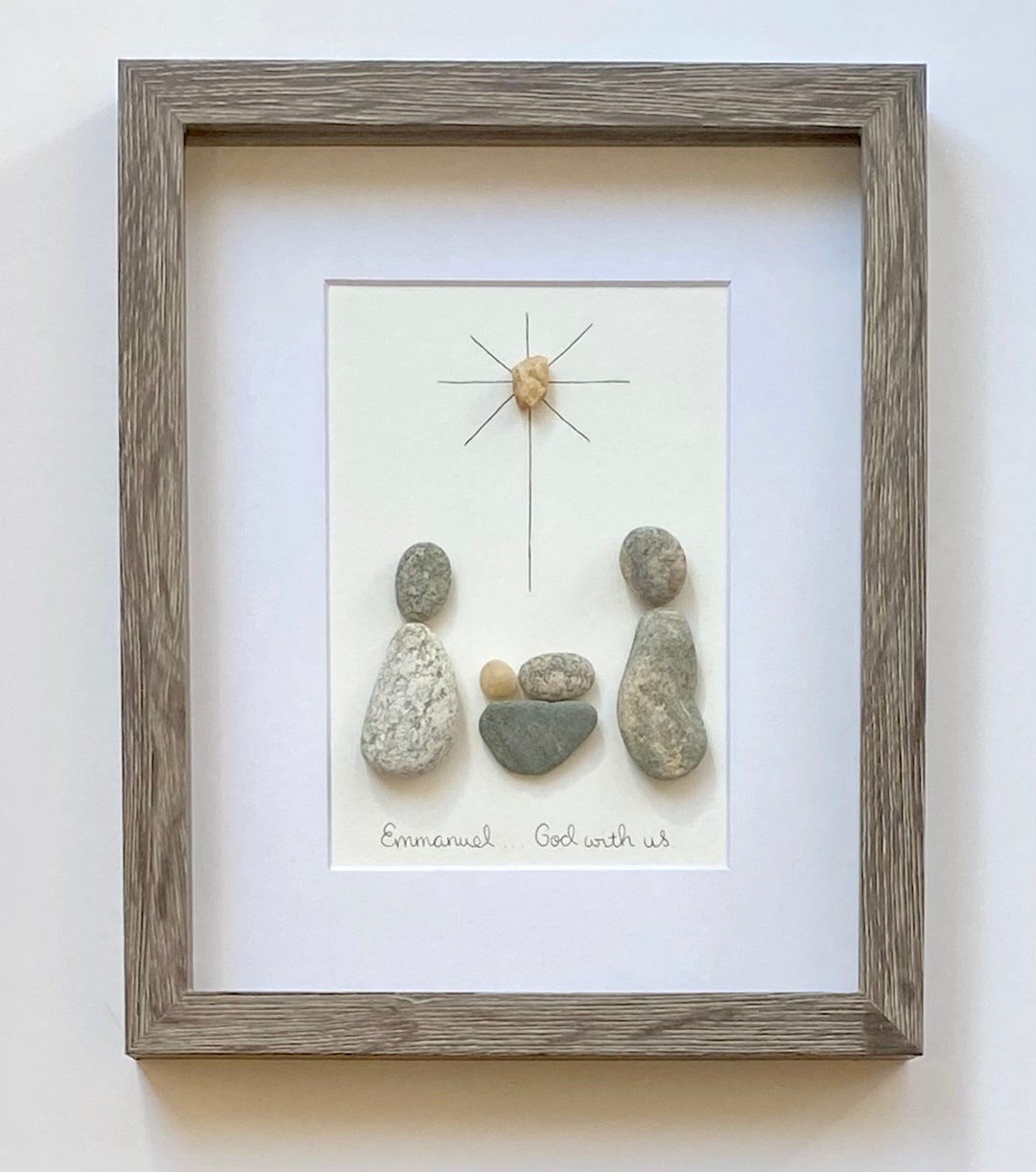 Nativity Pebble Art - Etsy