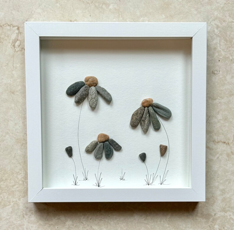 Pebble Flowers - Etsy