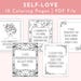 10 Self-love Affirmations Coloring Pages, Floral Printables ...