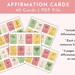 40 Positive Affirmations Cards, Floral Printables, Inspirational and ...
