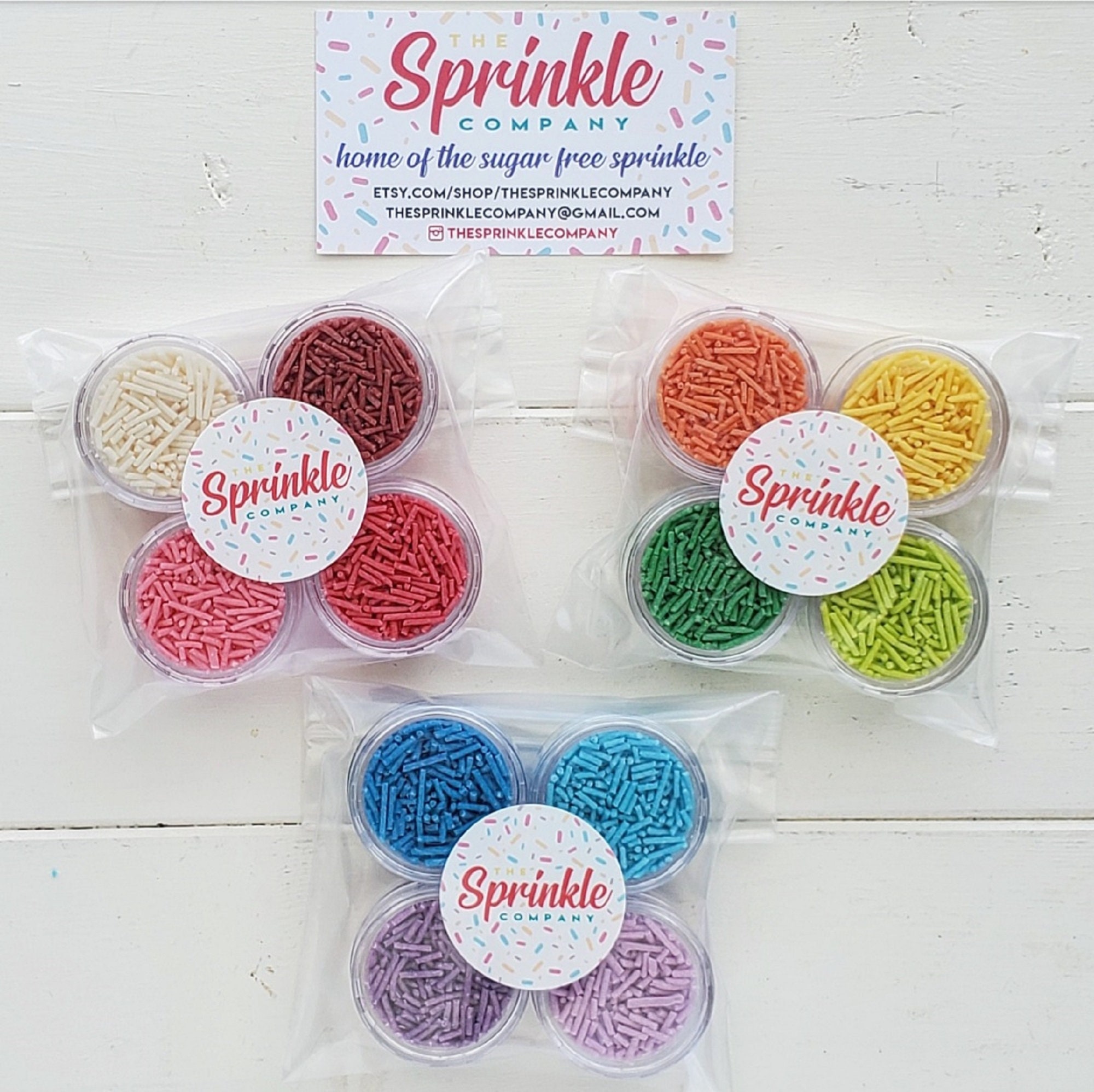 Keto Sugar Free Rainbow Sprinkle Sample Pack Whimsical & - Etsy