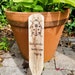 Wooden Garden Sign 'ladybirds Welcome Here' Hand Engraved on Reclaimed ...