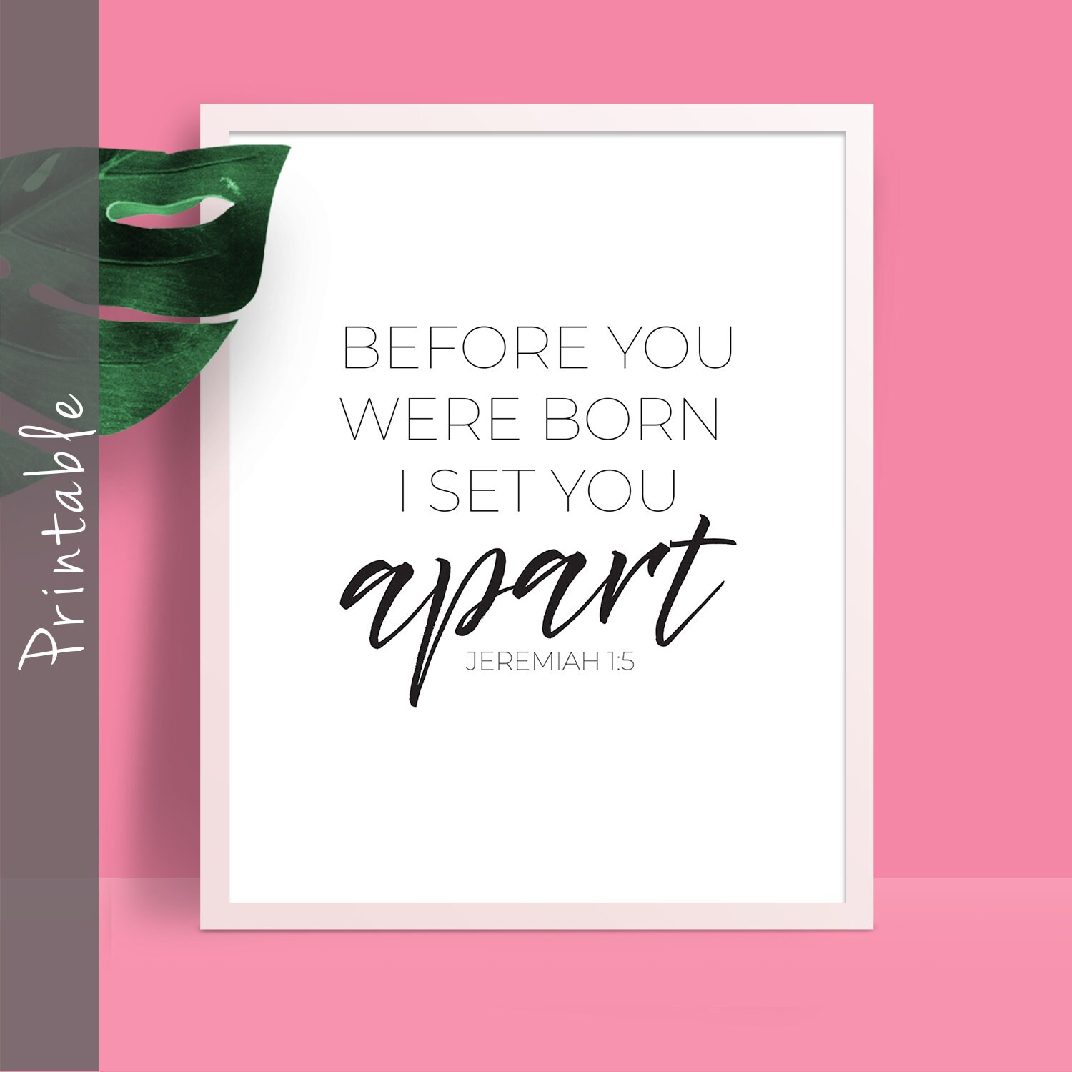 Before You Were Born I Set You Apart Printable Nursery Decor - Etsy