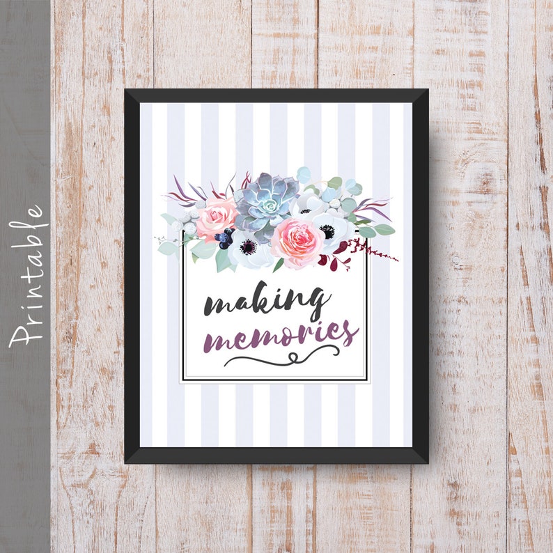 Making Memories Printable Scrapbooking Inspirational Quote - Etsy