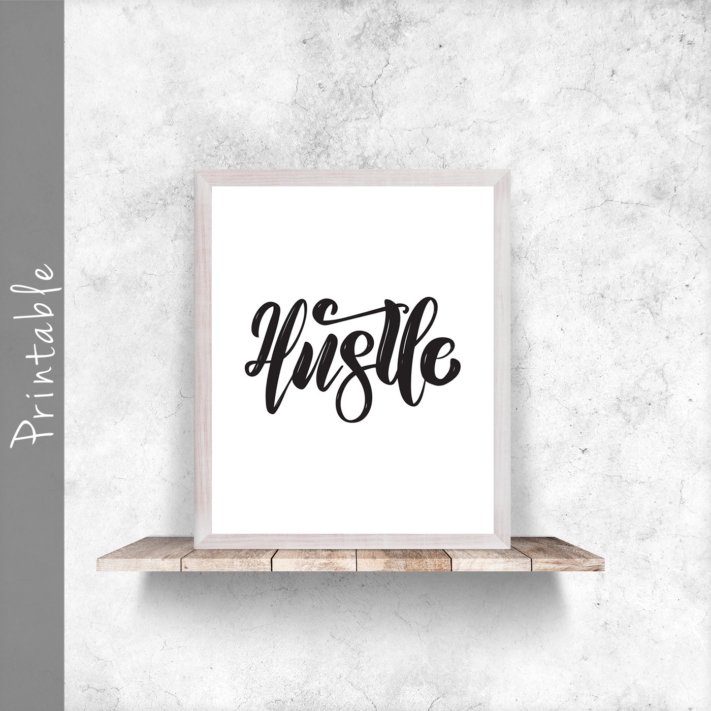 Hustle Poster Printable Inspirational Quote Entrepreneur Gift - Etsy