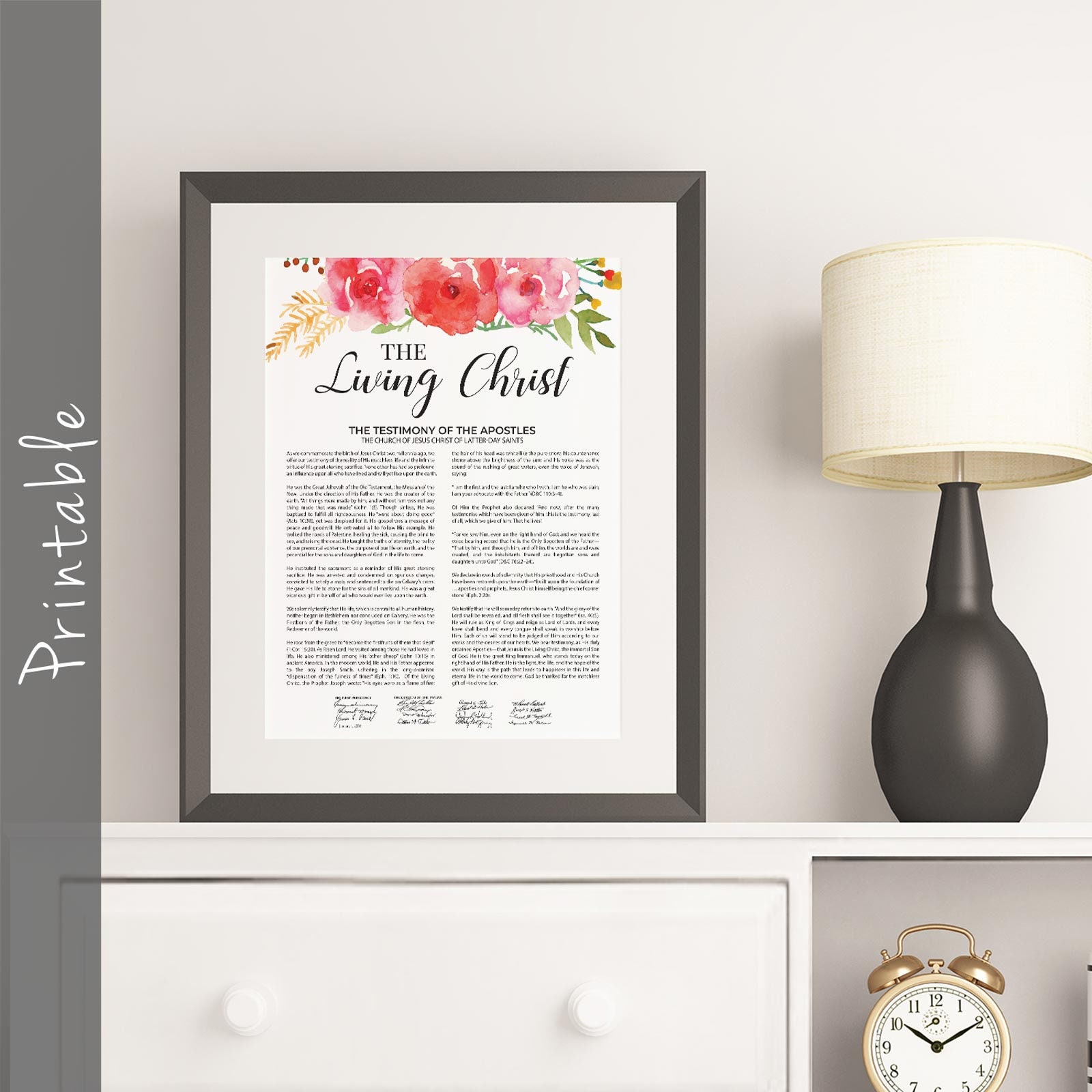 The Living Christ Proclamation Print LDS Printable in 18 - Etsy