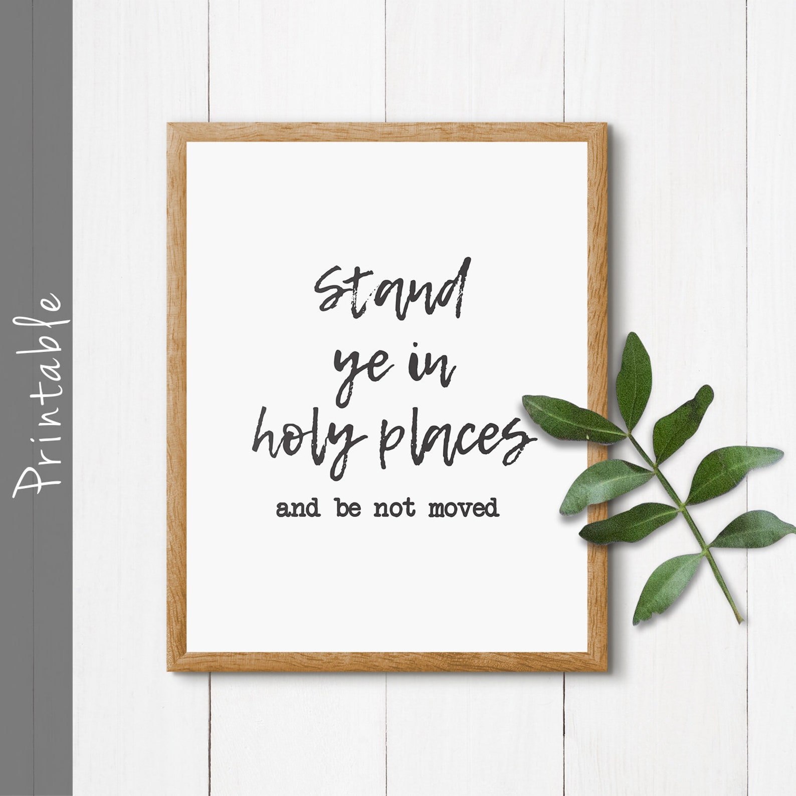 Stand Ye in Holy Places and Be Not Moved LDS Art Printable - Etsy